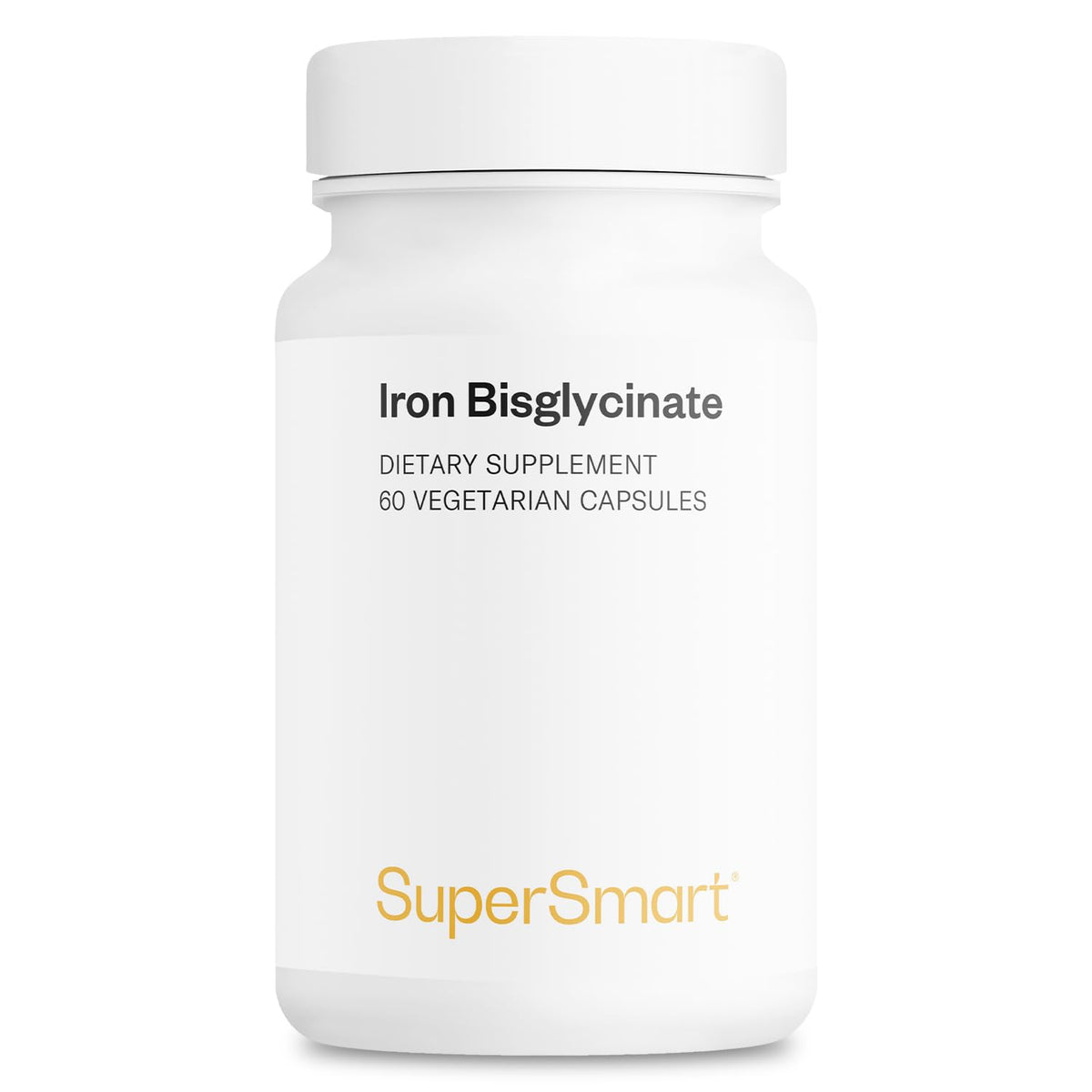 Supersmart Iron Bisglycinate capsules for energy