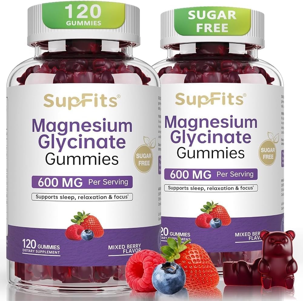 Supfits magnesium glycinate gummies for relaxation
