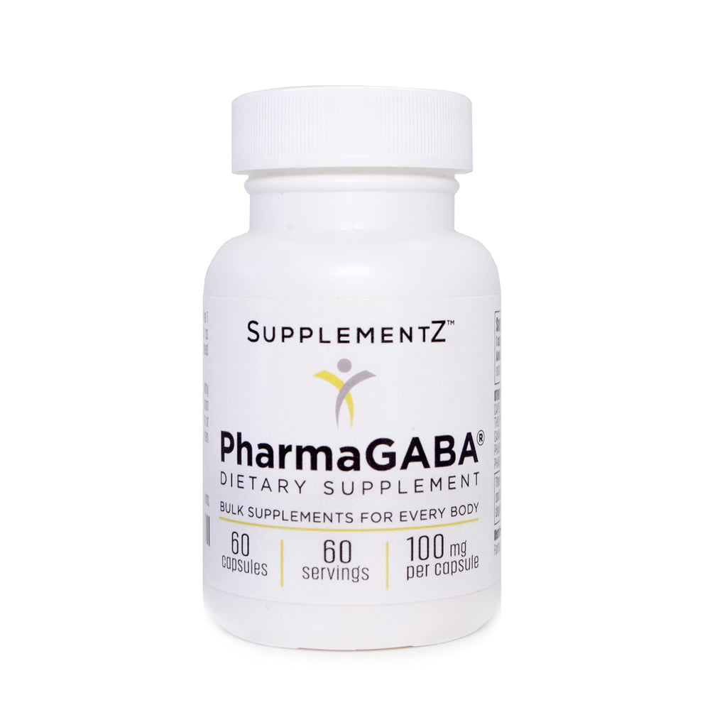 SupplementZ PharmaGABA capsules for relaxation