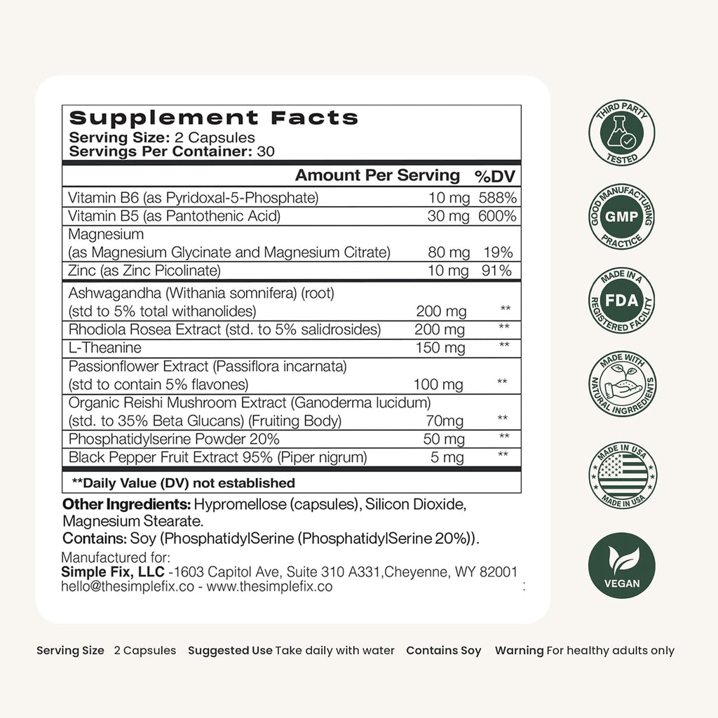 Support adrenal health with vegan capsules