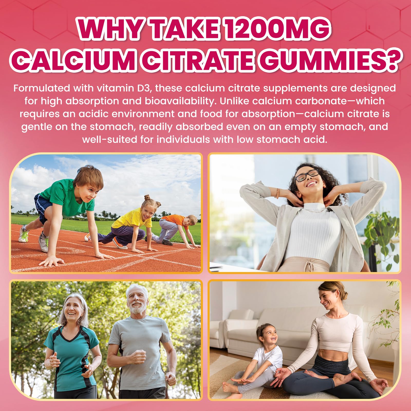 Support bone density with calcium citrate