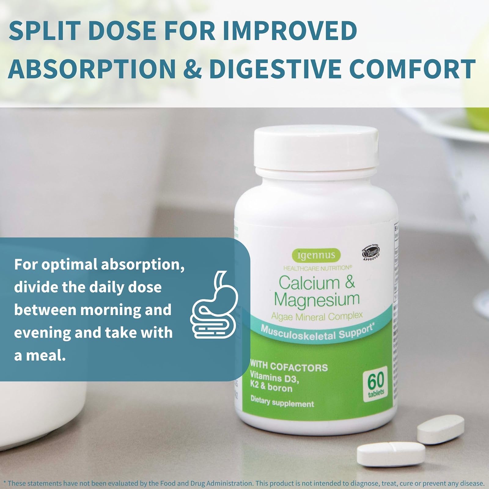 support bone density with calcium