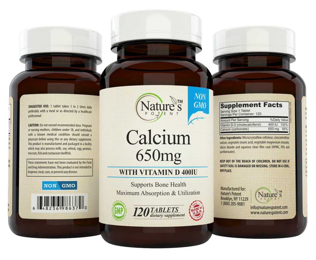 Support bone density with calcium
