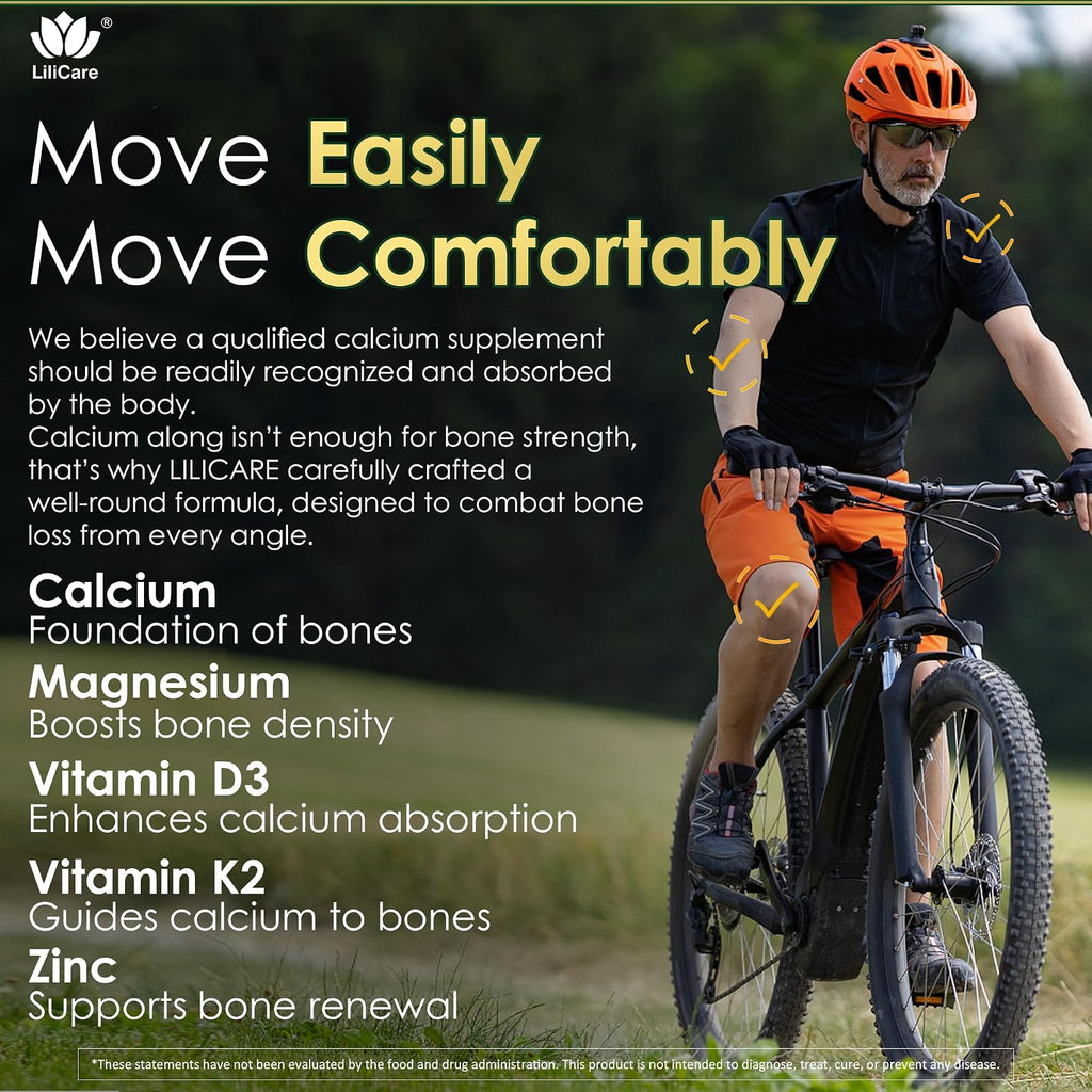 support bone density with calcium