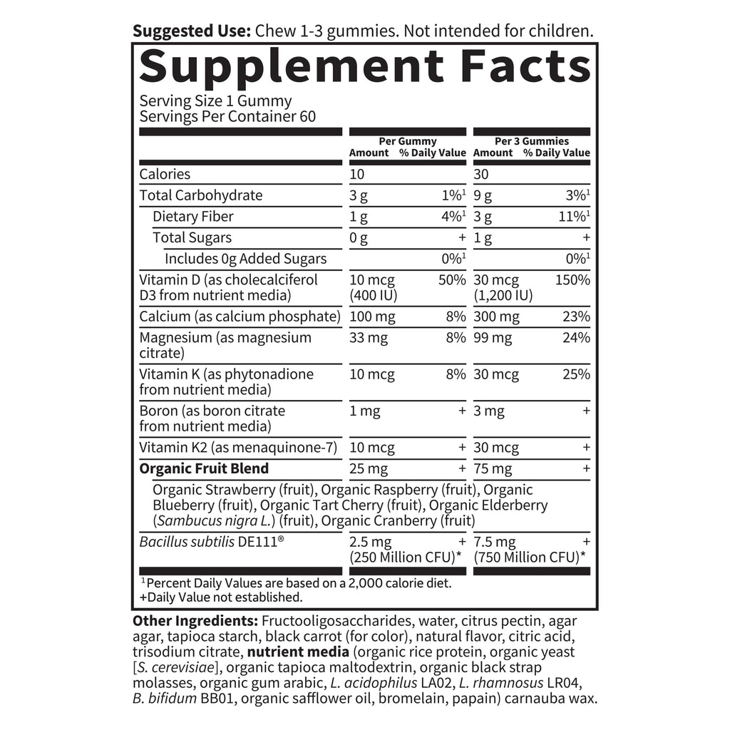 Support bone density with Garden vitamins