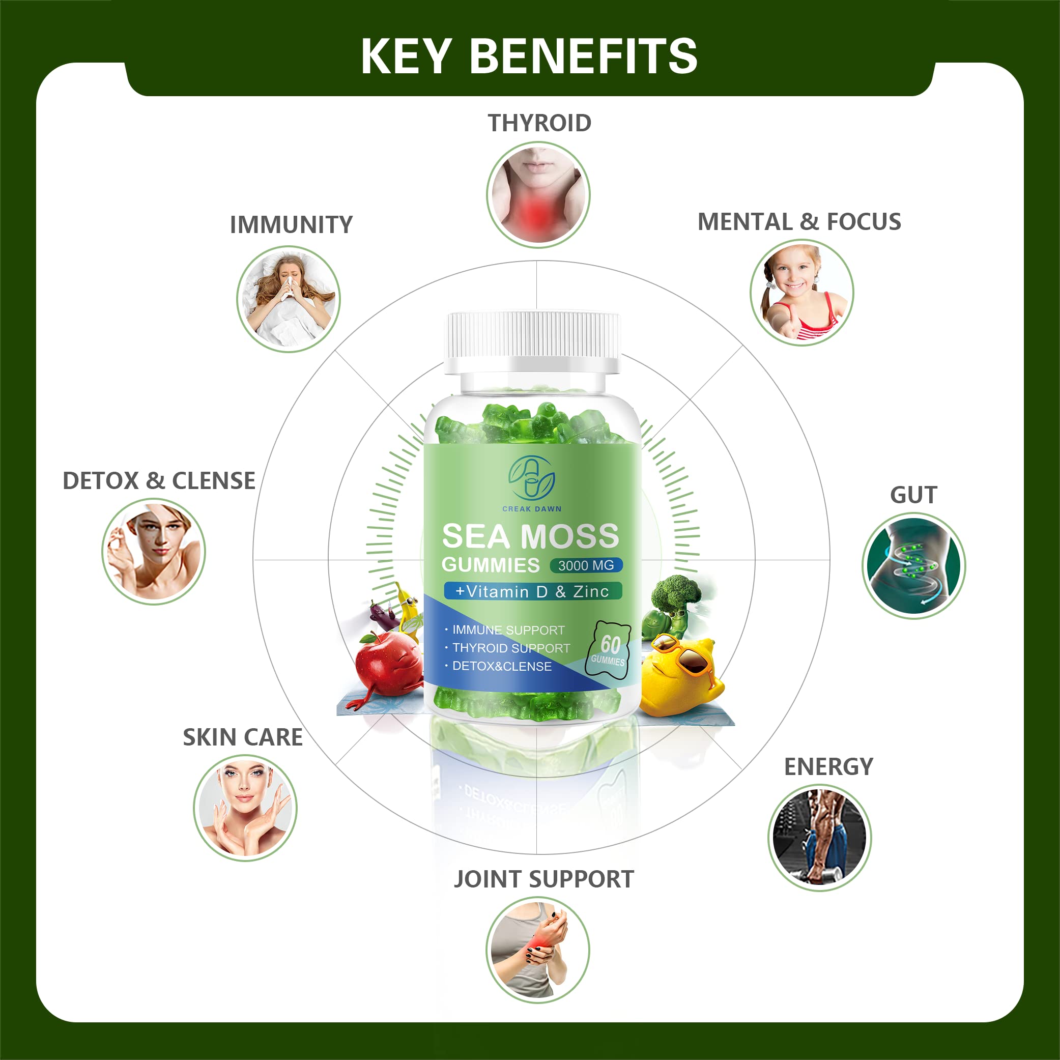 support bone growth with sea moss