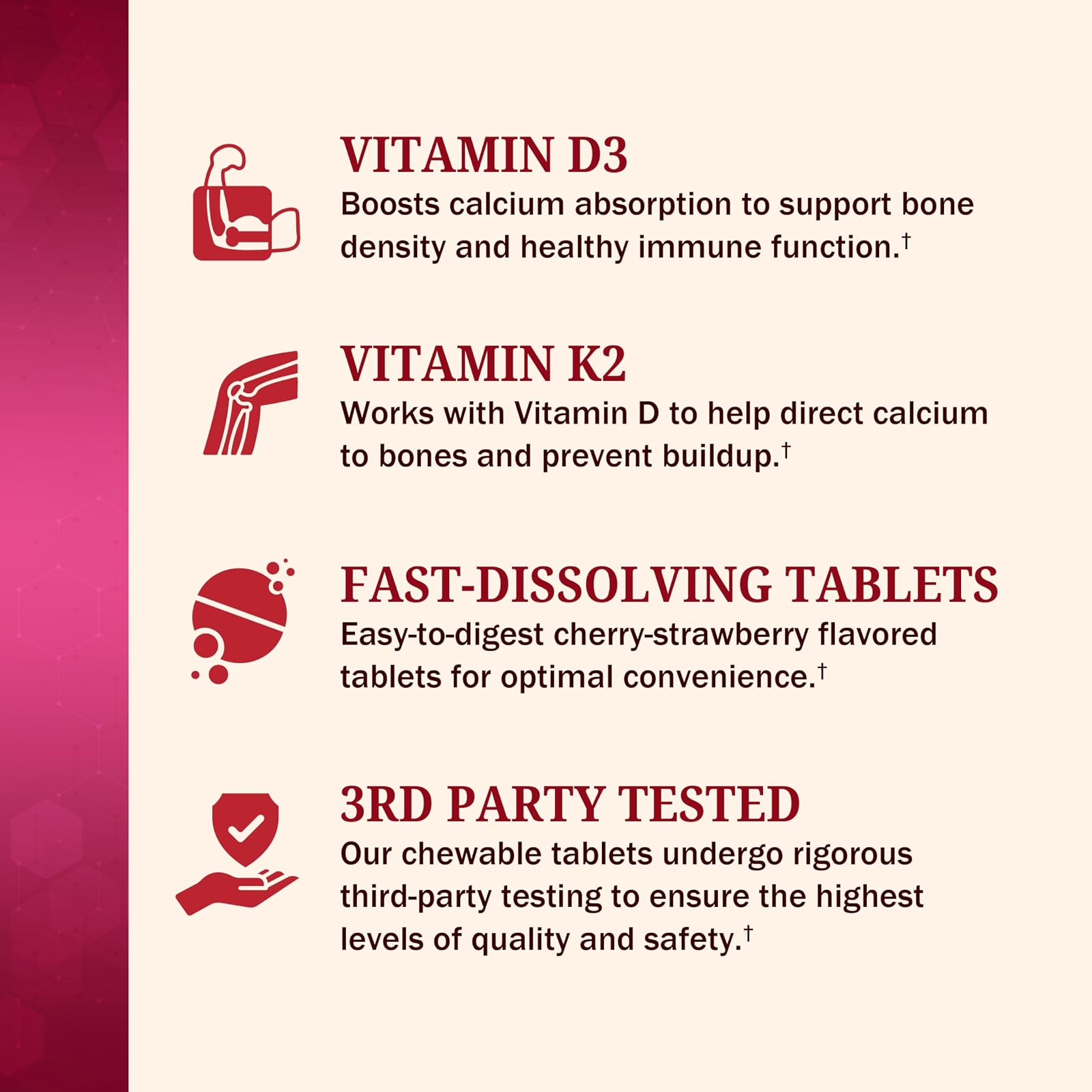support bone health with D3 K2