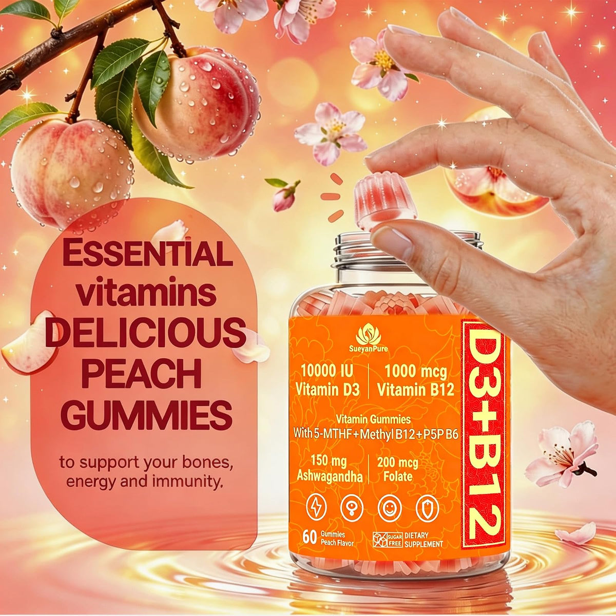 support bone health with gummies