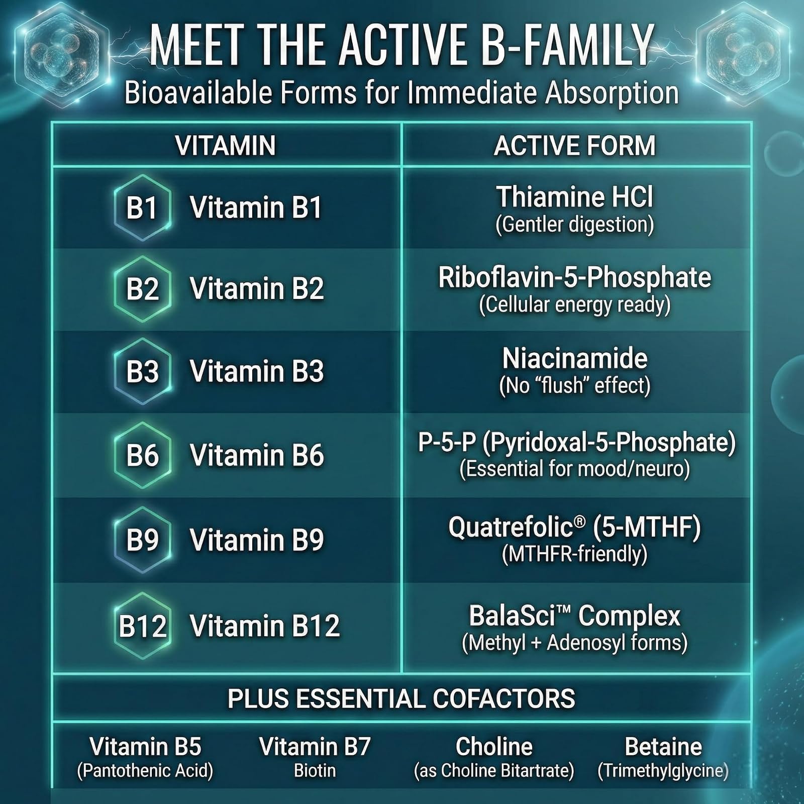 Support brain function with B complex