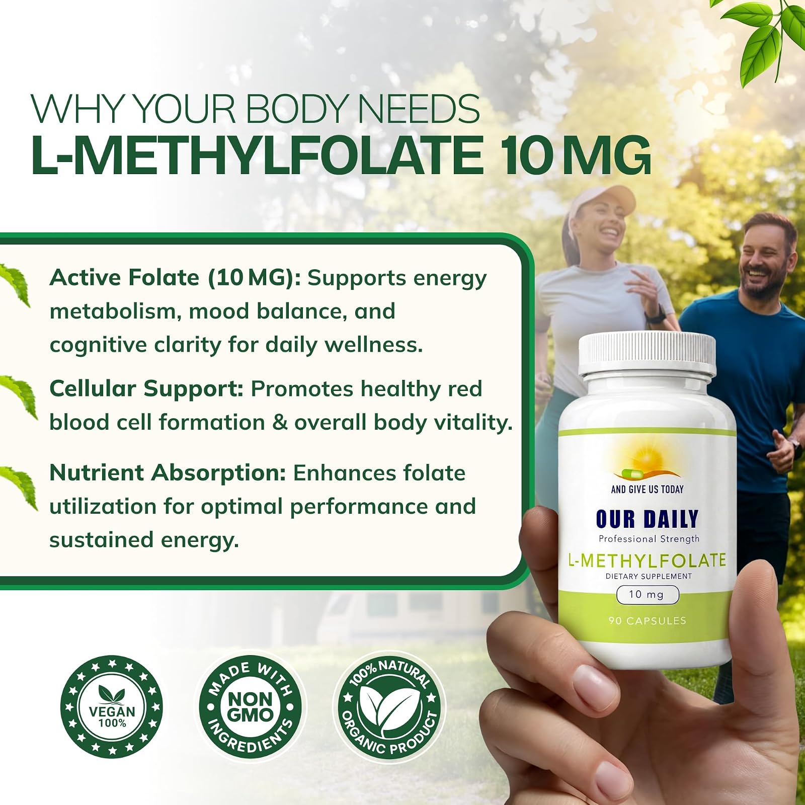 Support brain health with L-Methylfolate