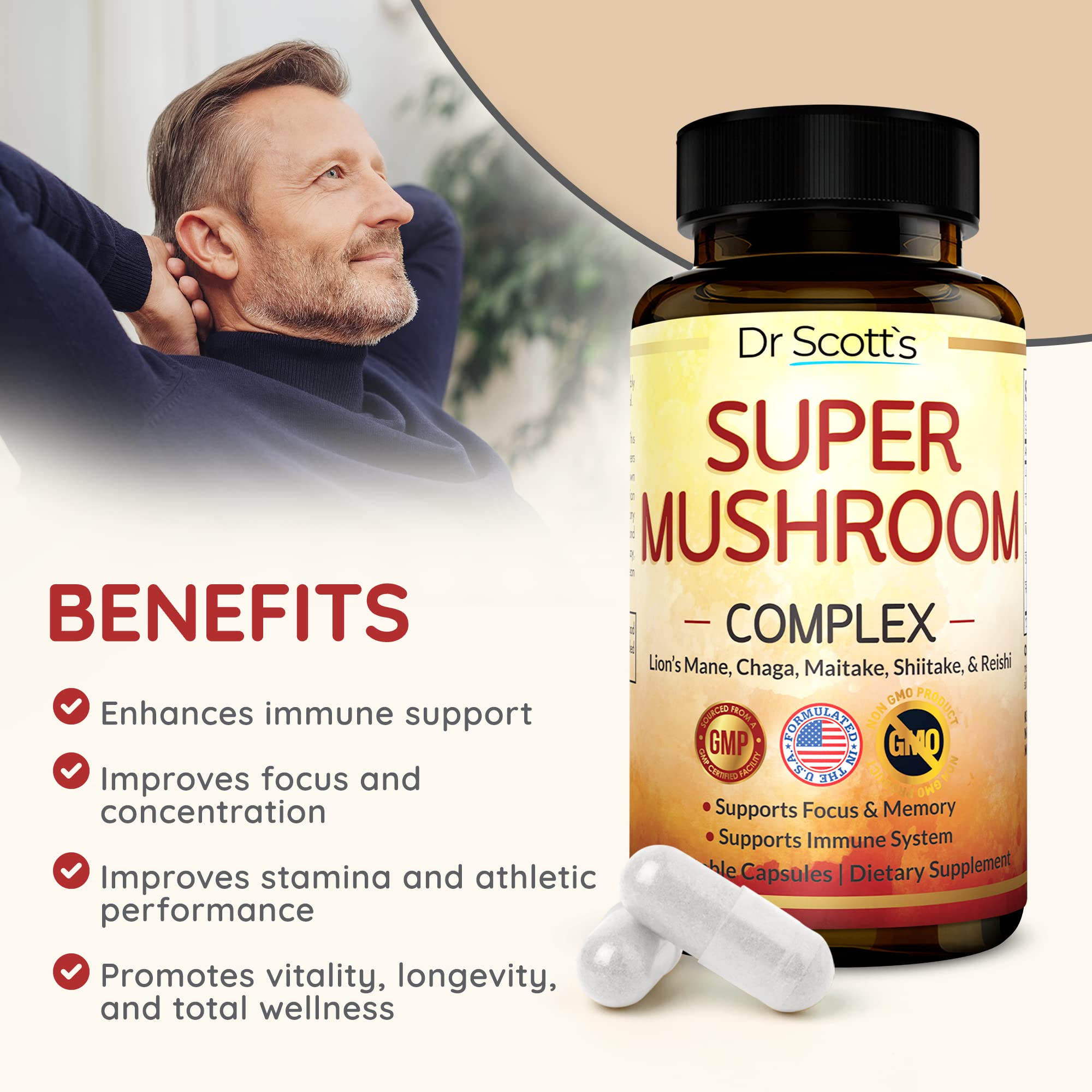 support brain health with mushrooms