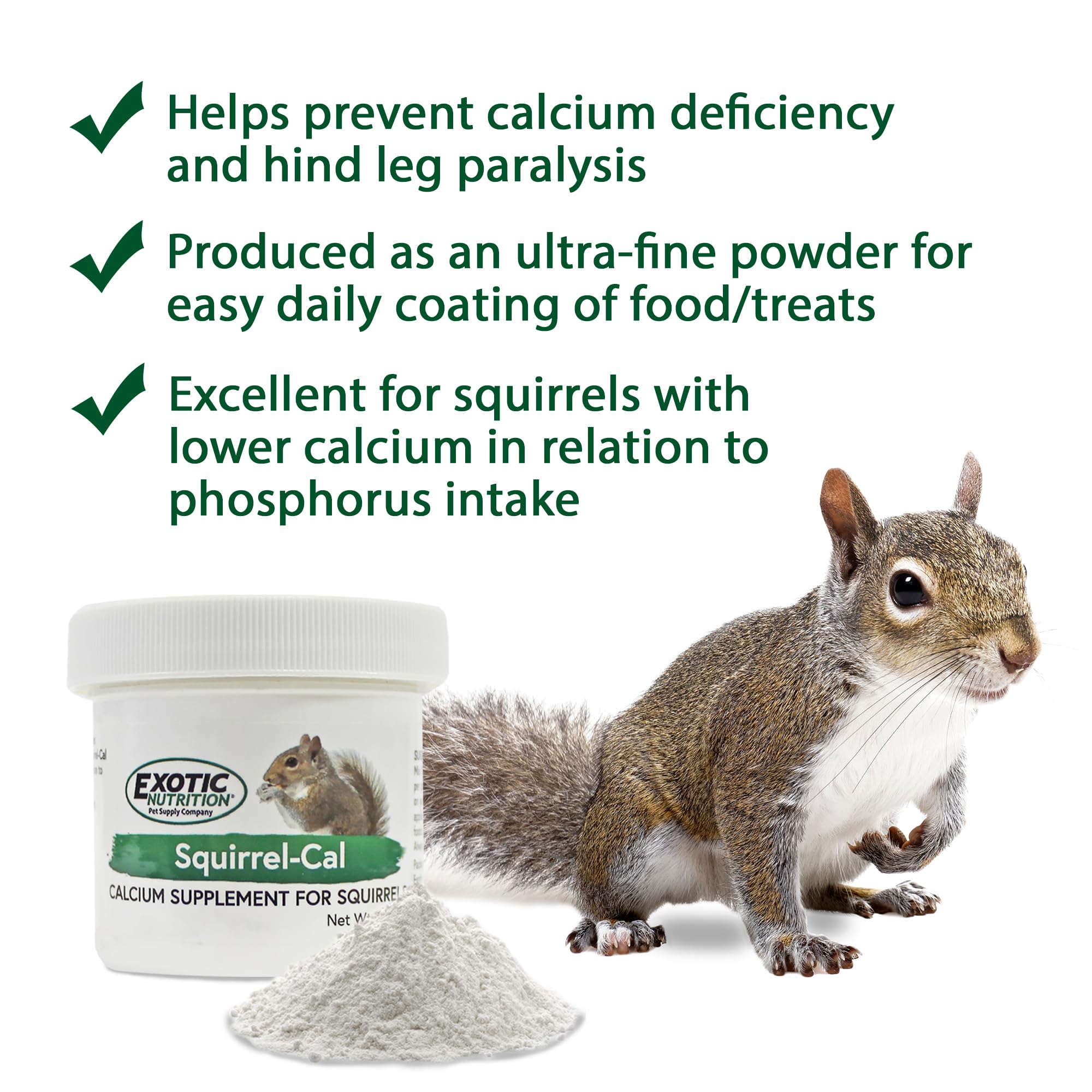 support calcium levels in squirrels