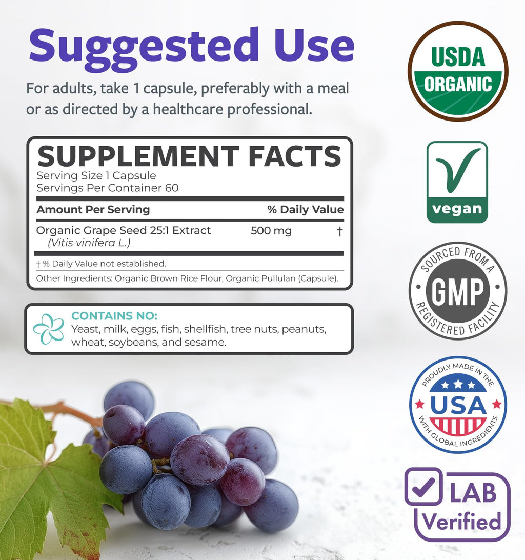 support cardiovascular health Grape Seed Extract