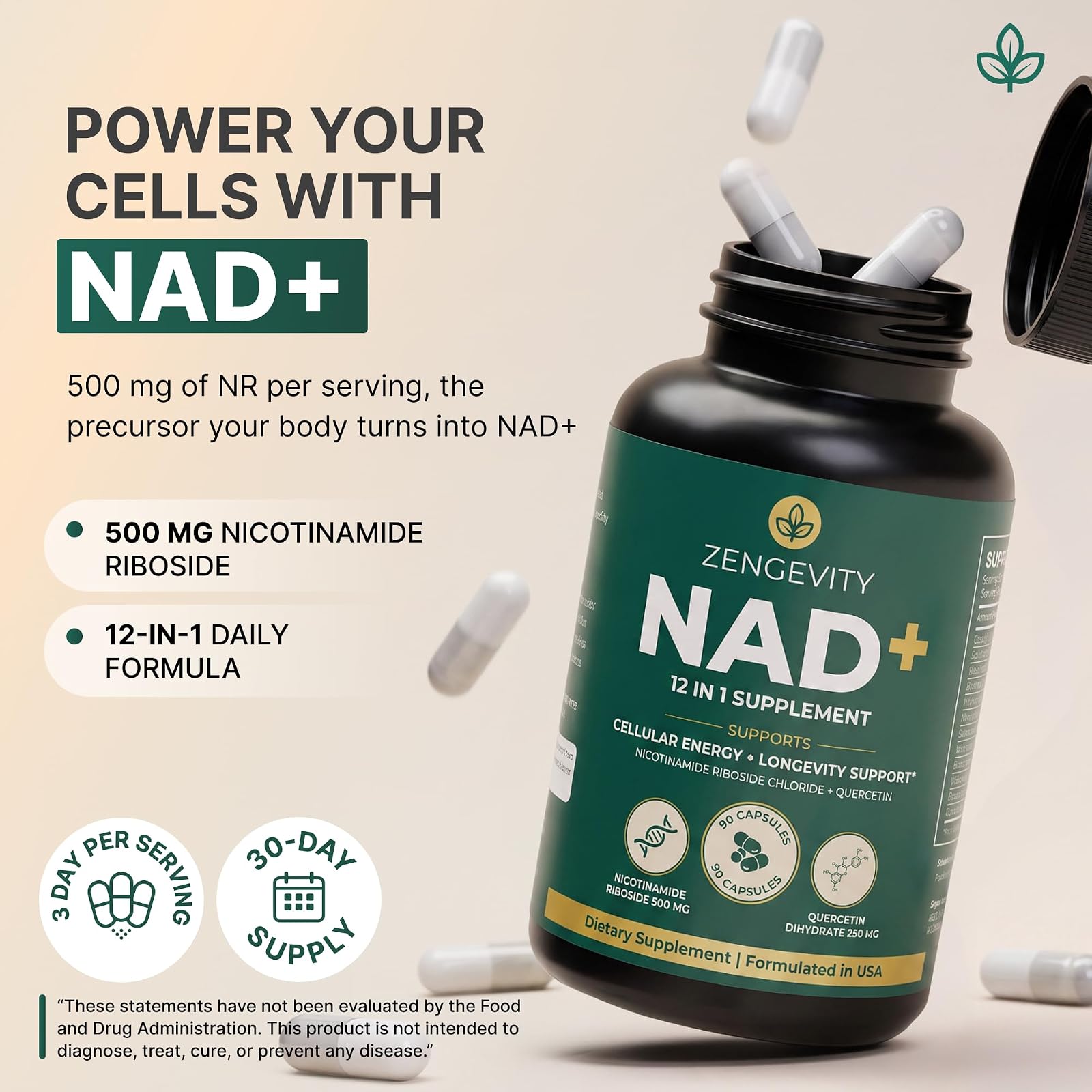 support cellular health with NAD+