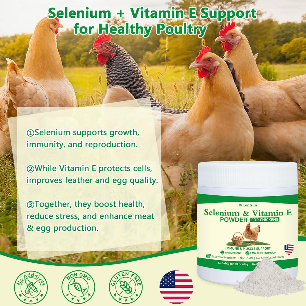 support chicken immune system with selenium
