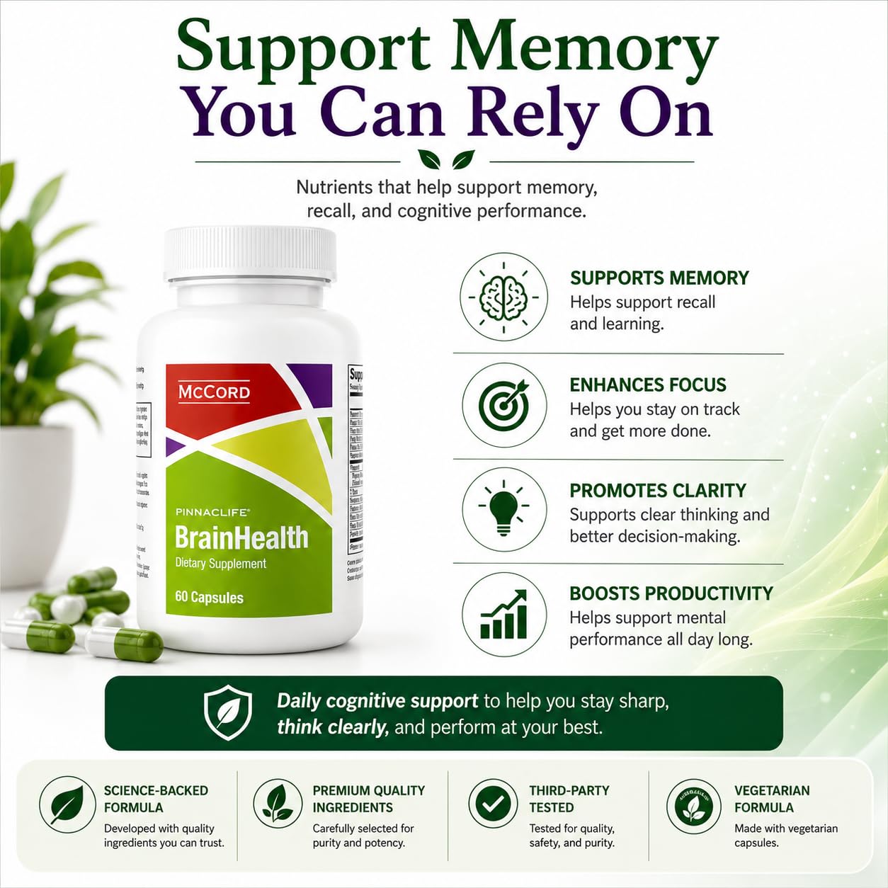 support cognitive function with McCord supplements