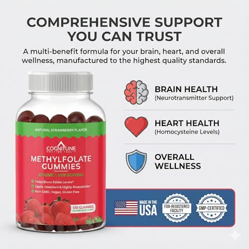 support cognitive function with methylfolate