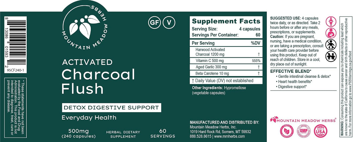support digestive balance with charcoal