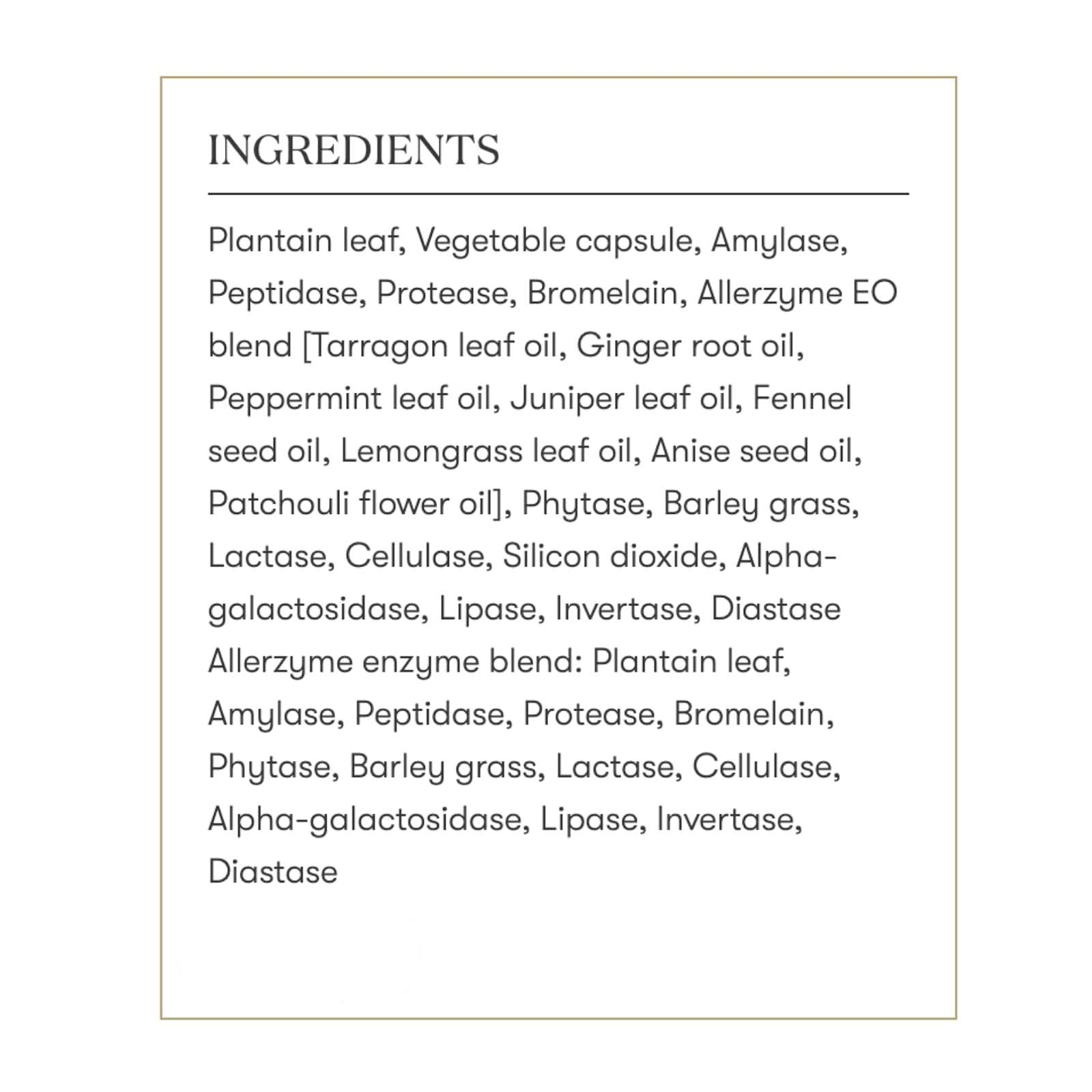 support digestive comfort with Allerzyme