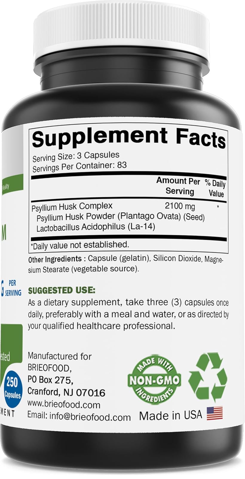 support digestive health psyllium husk