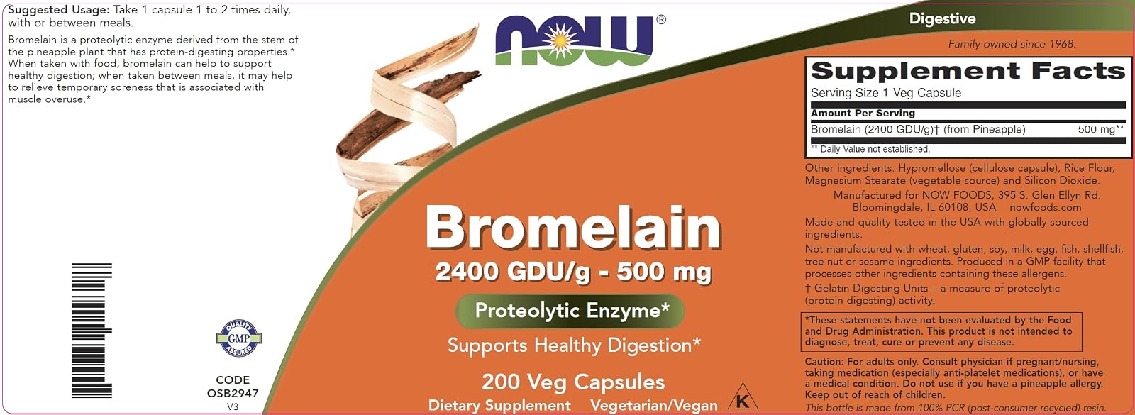 support digestive health with bromelain