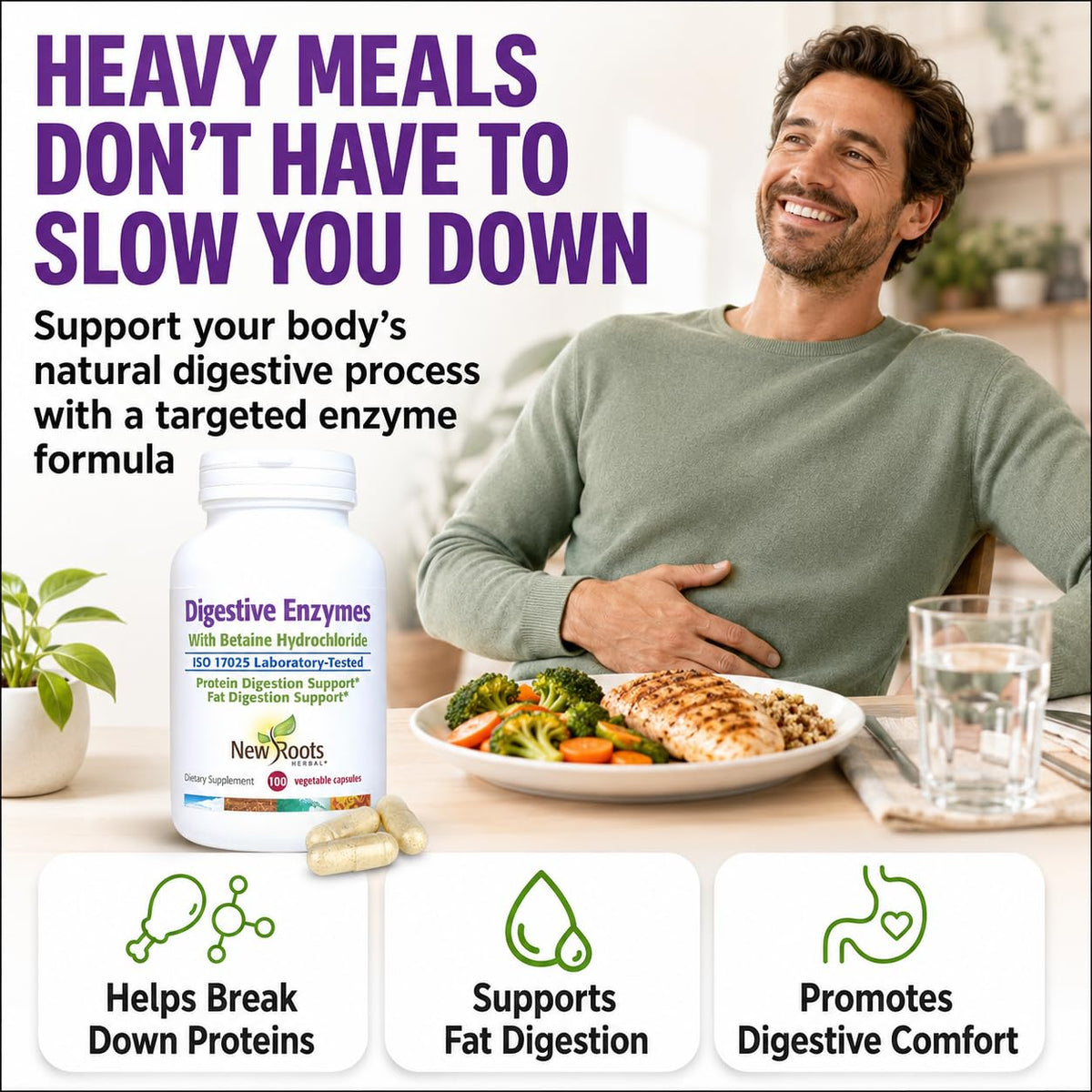 support digestive health with enzymes