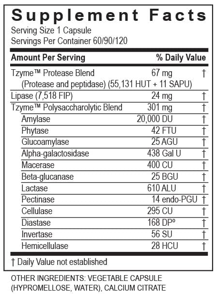 support digestive health with enzymes