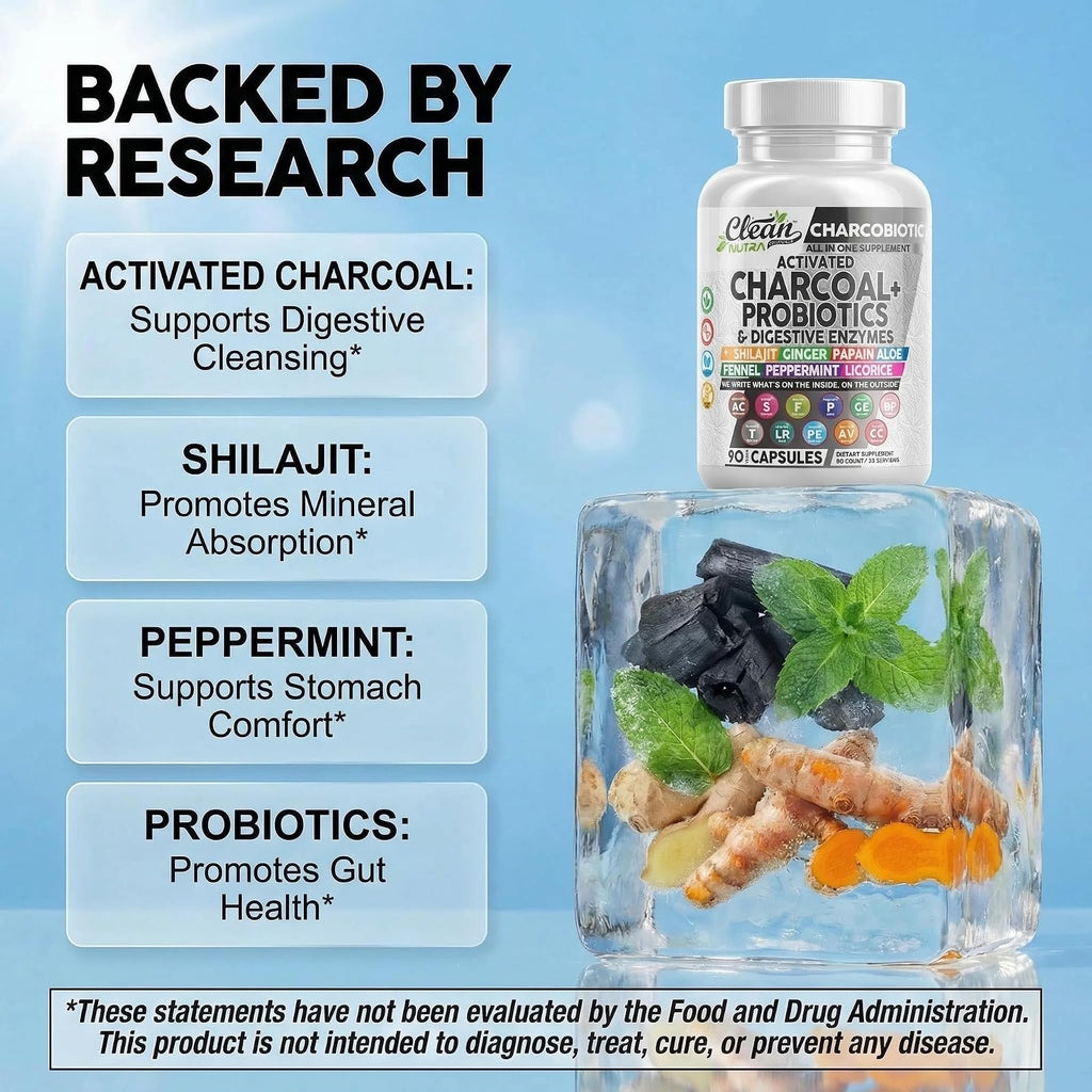 support digestive wellness with charcoal