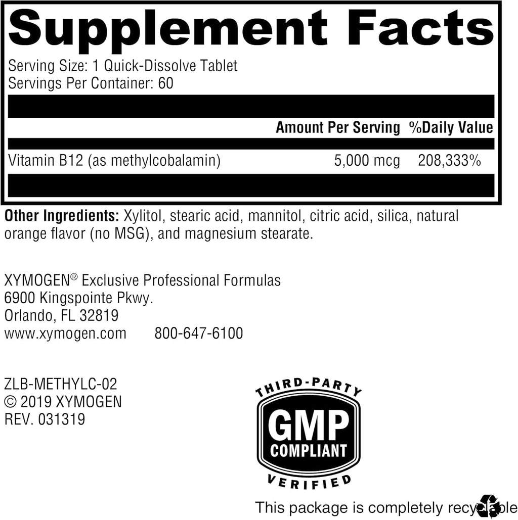 support energy levels with B12