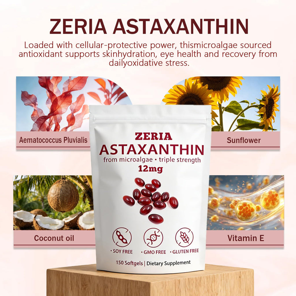 Support eye health with ZERIA Astaxanthin