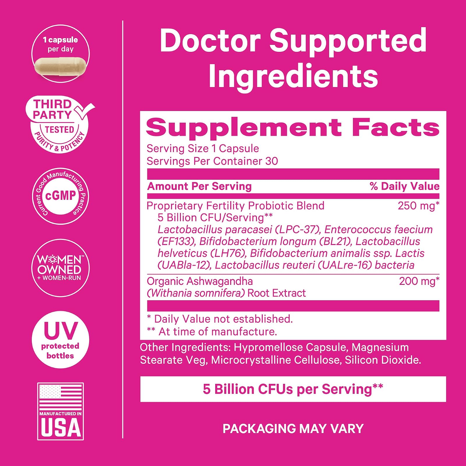 support fertility with probiotics