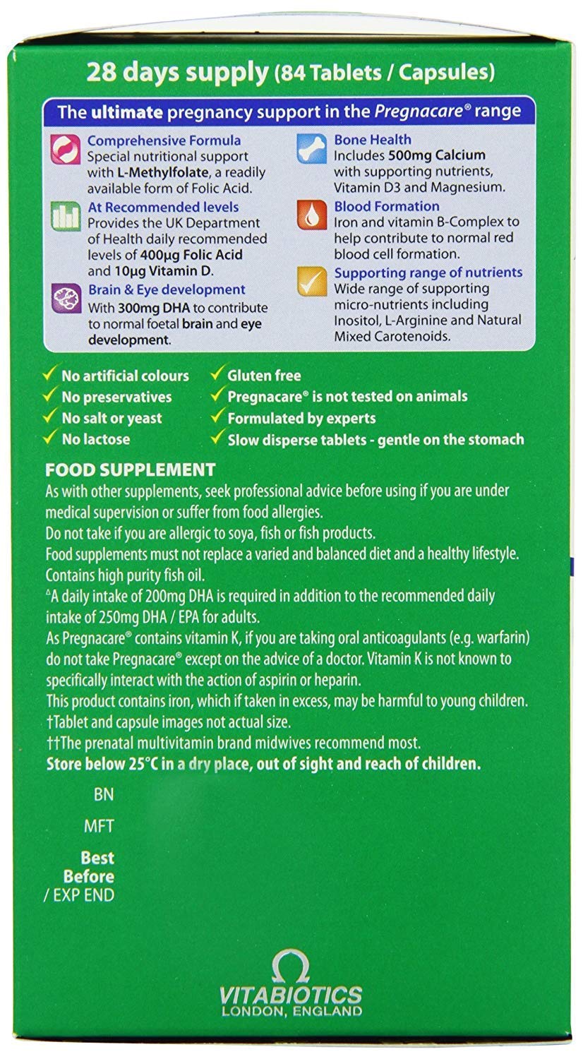Support fetal development with Pregnacare
