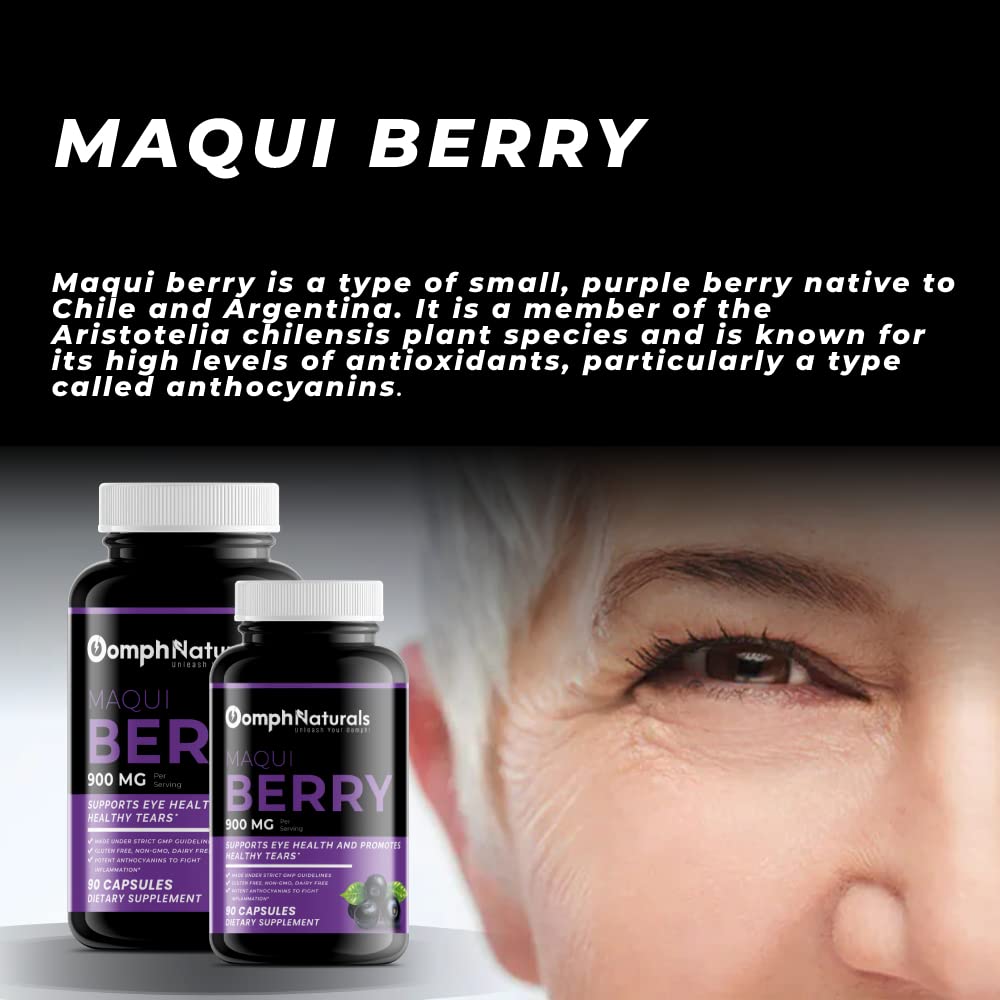 Support for dry eyes with Maqui Berry