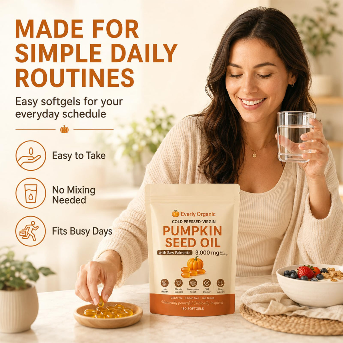 support for healthy hair growth