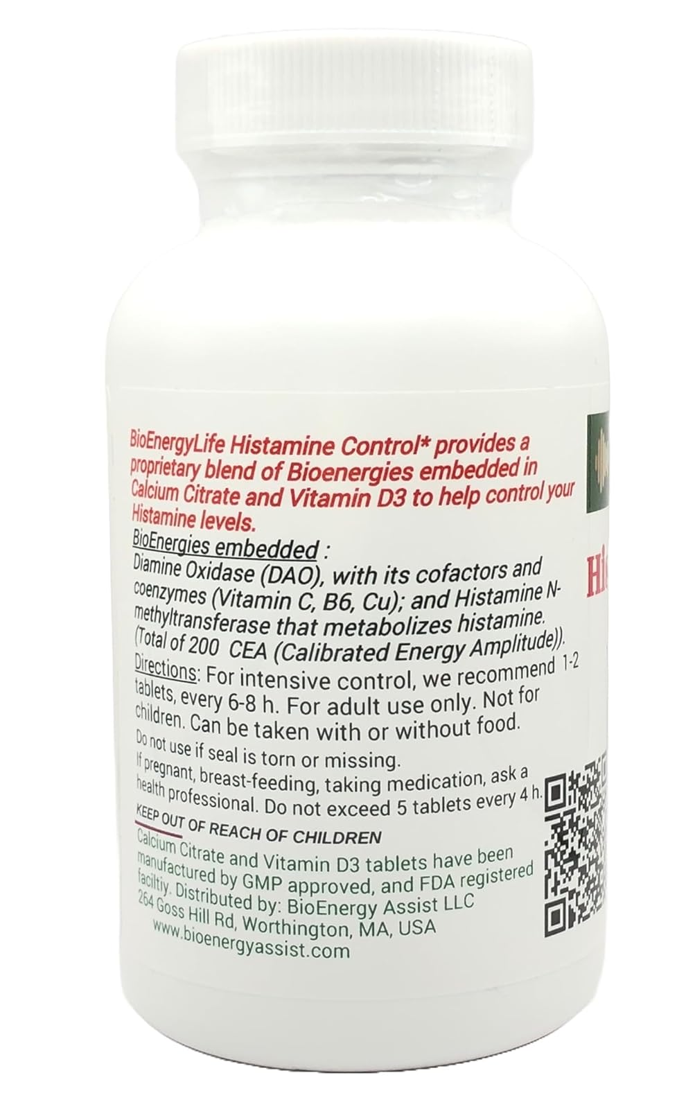 Support for histamine sensitivity