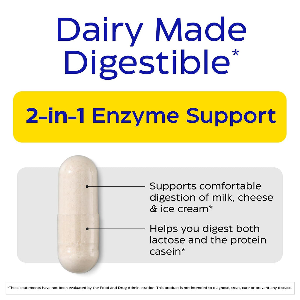 support for lactose digestion enzymes