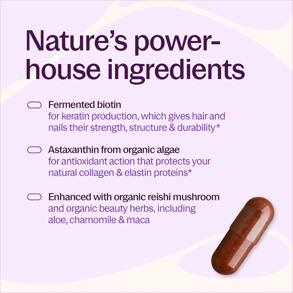 Support for strong nails and hair