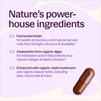 Support for strong nails and hair
