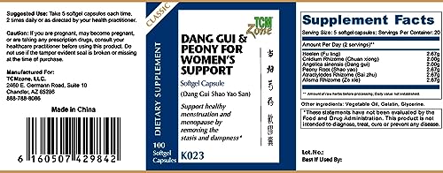 support formula with Dang GUI and Peony
