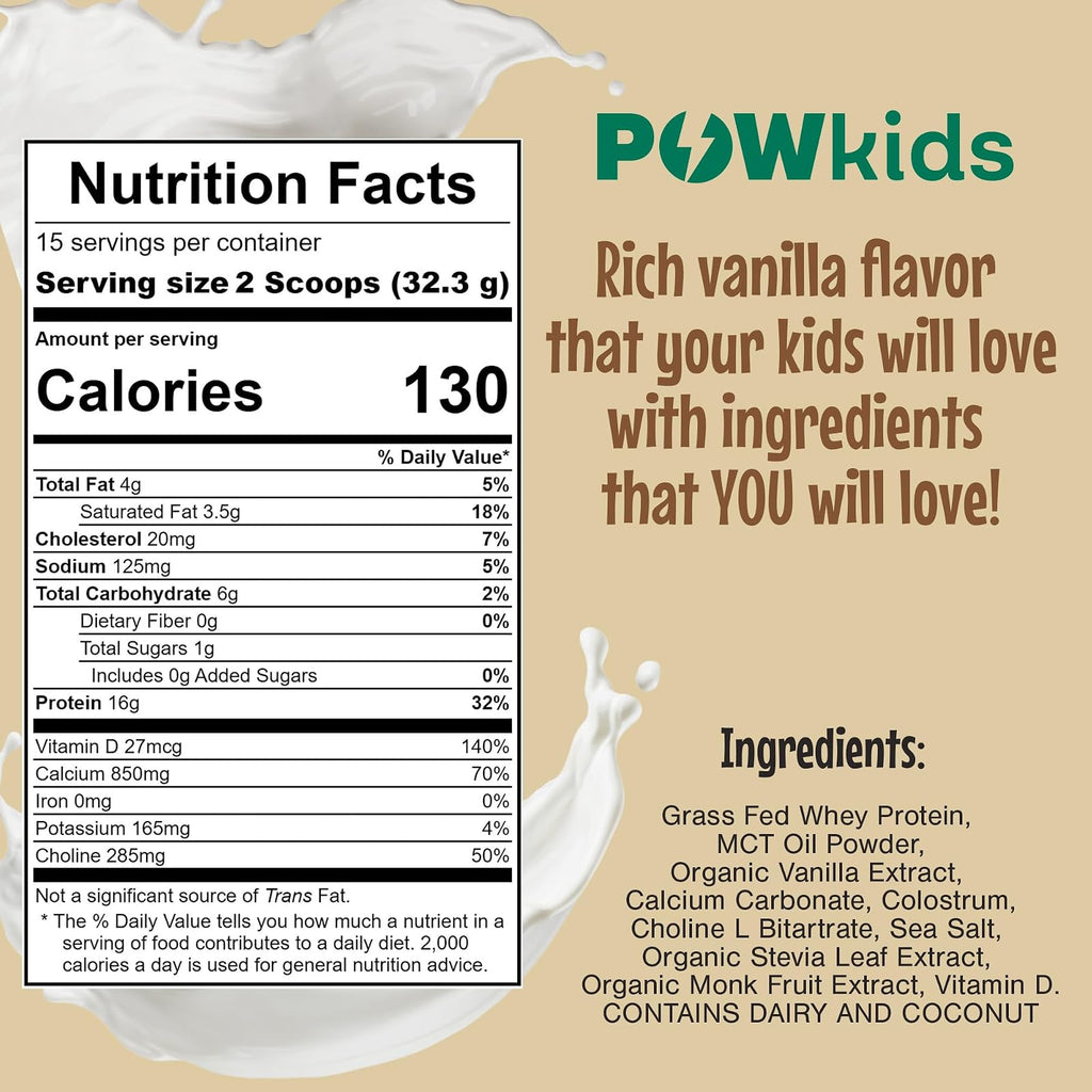 Support growth with kids protein powder