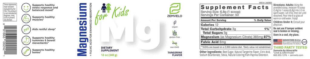 support growth with magnesium powder
