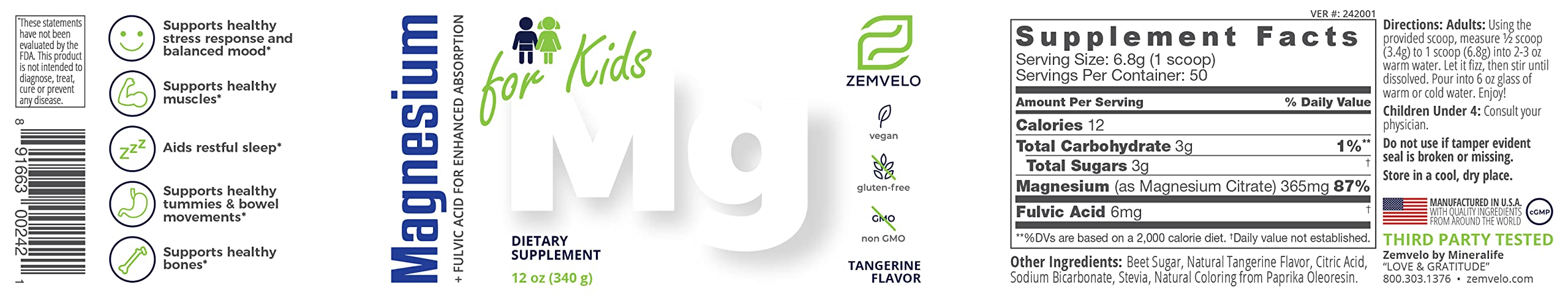 support growth with magnesium powder