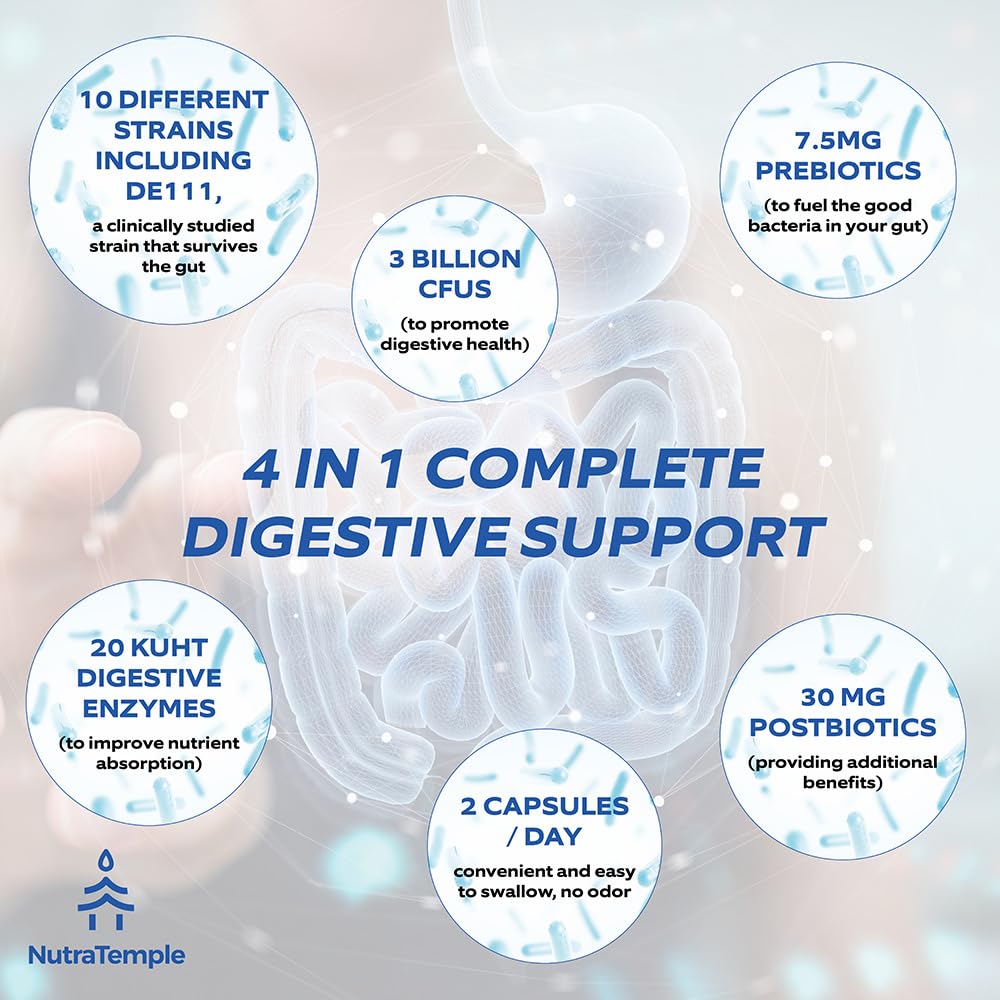 support gut flora with probiotics capsules
