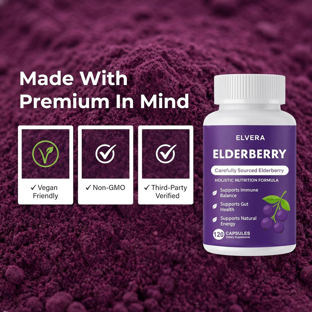 support gut health with elderberry