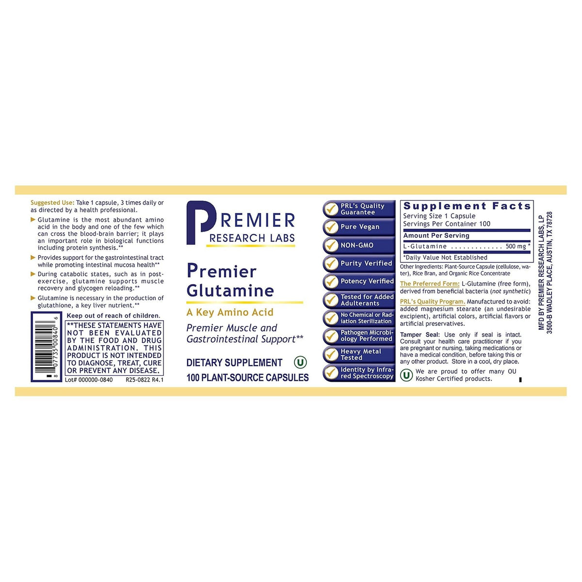 Support gut health with Glutamine