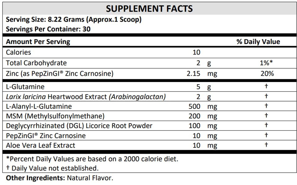 support gut health with l-glutamine