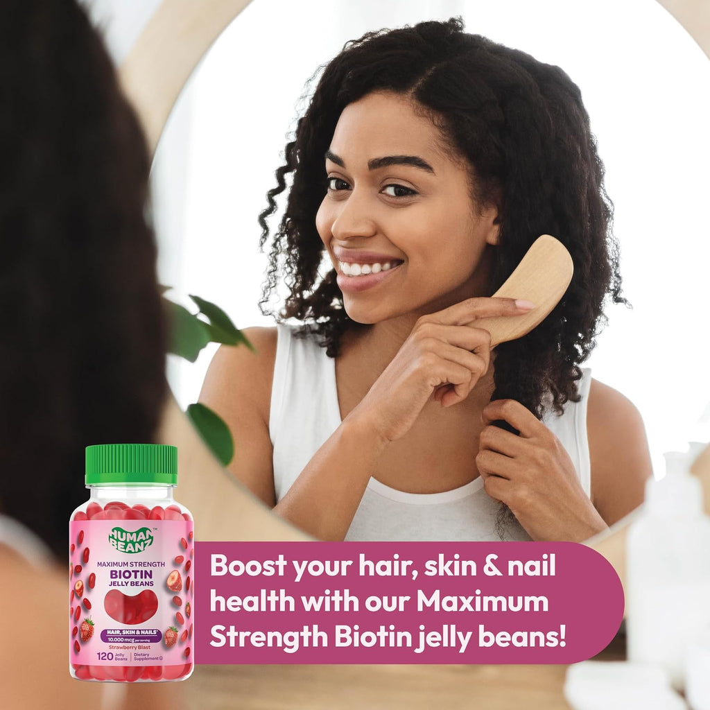 support hair growth with biotin