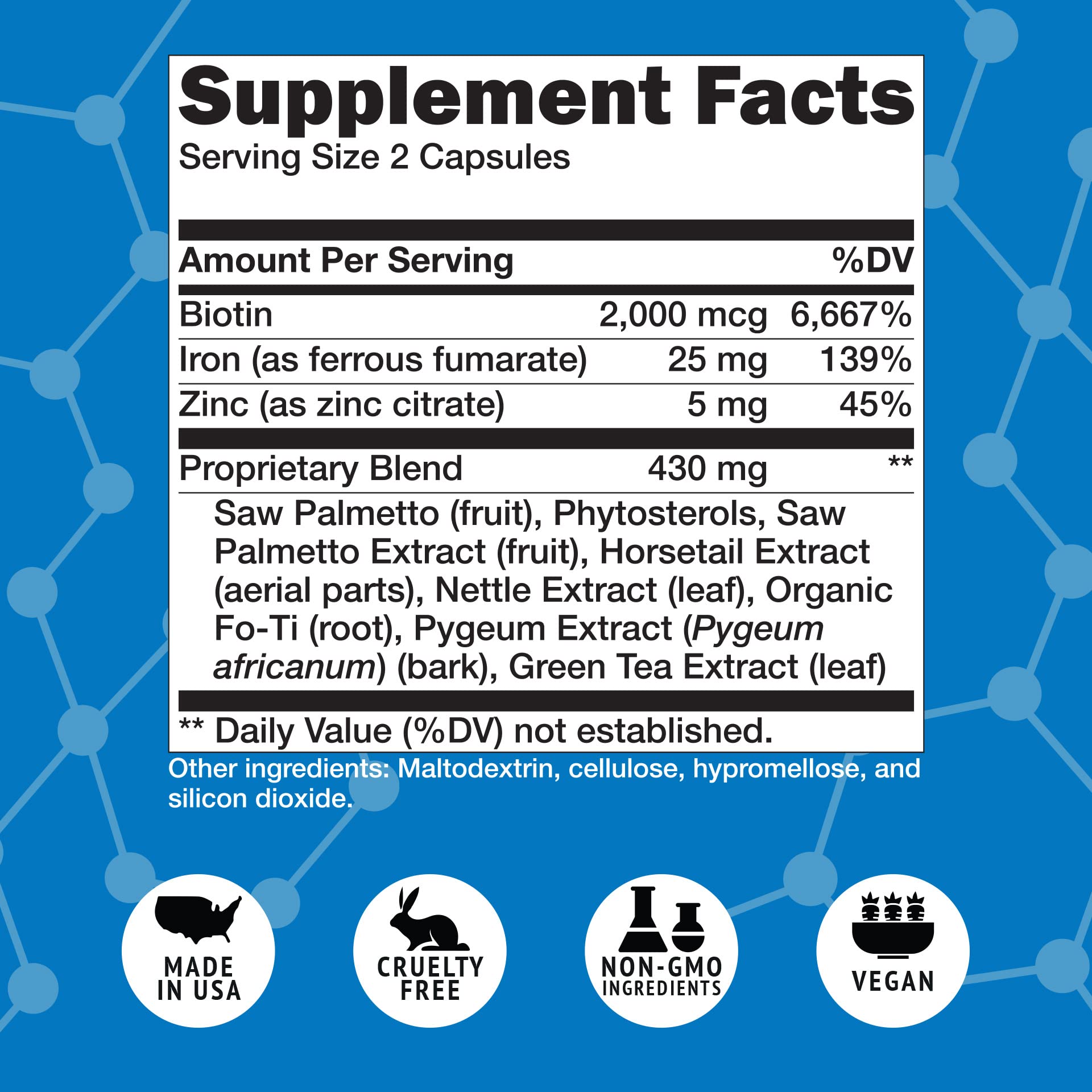 support hair growth with saw palmetto