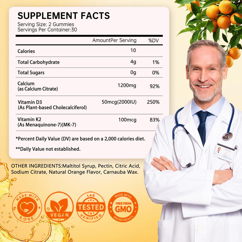 support healthy bones with calcium gummies