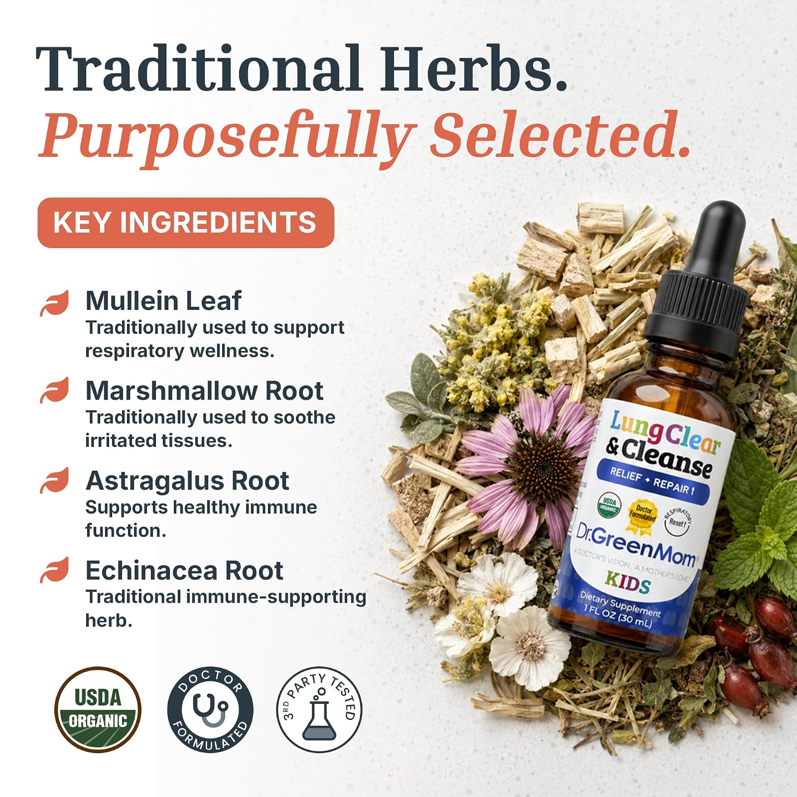 Support healthy breathing with Mullein